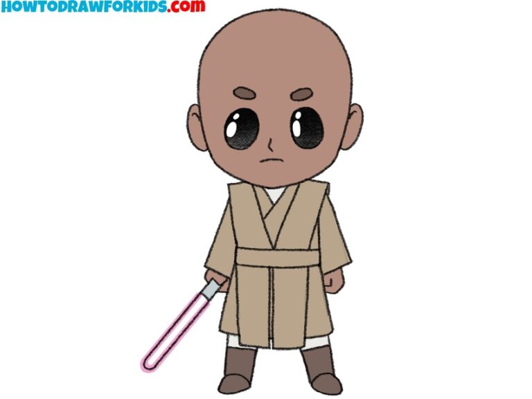 How to Draw Mace Windu - Easy Drawing Tutorial For Kids