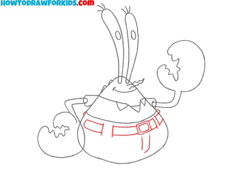 How to Draw Mr. Krabs - Easy Drawing Tutorial For Kids