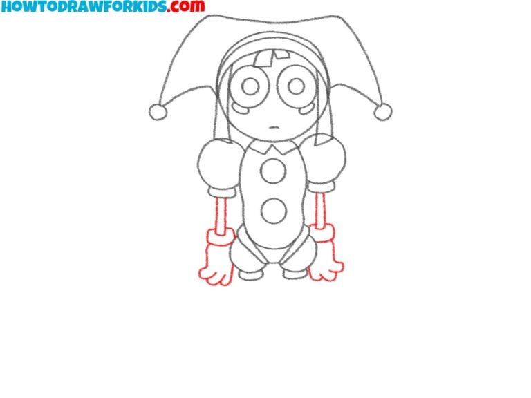 How to Draw Pomni - Easy Drawing Tutorial For Kids