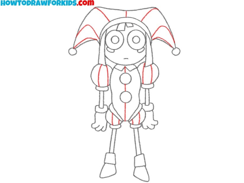 How to Draw Pomni - Easy Drawing Tutorial For Kids