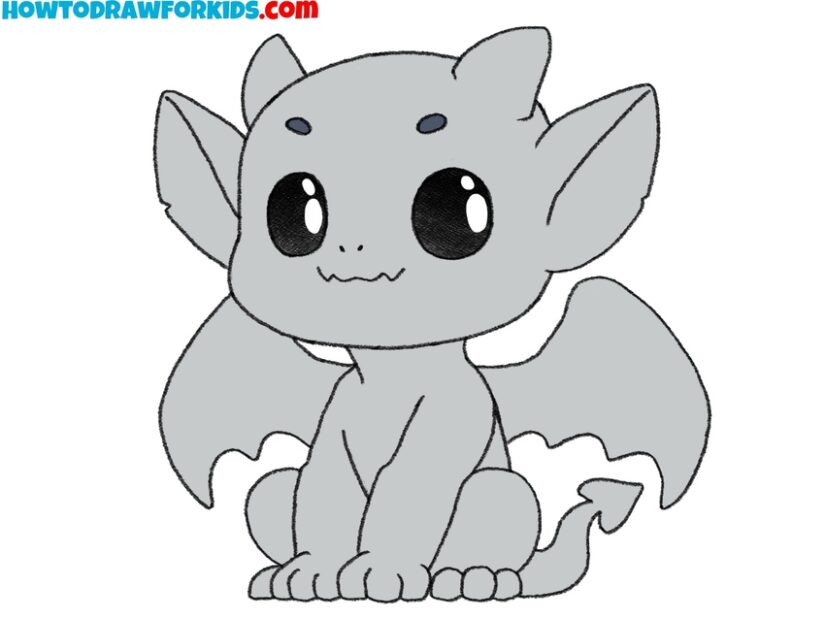 How to Draw a Gargoyle - Easy Drawing Tutorial For Kids