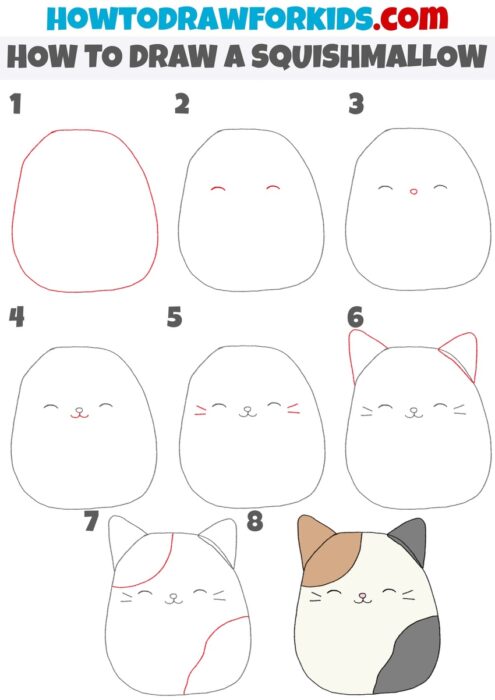 How to Draw a Squishmallow - Easy Drawing Tutorial For Kids