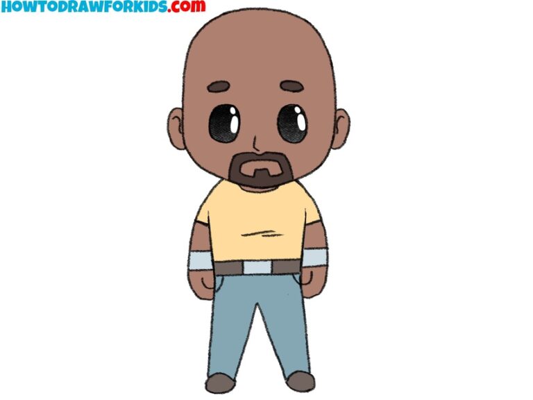 How to Draw Luke Cage - Easy Drawing Tutorial For Kids