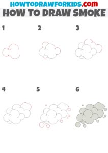 How to Draw Smoke - Easy Drawing Tutorial For Kids