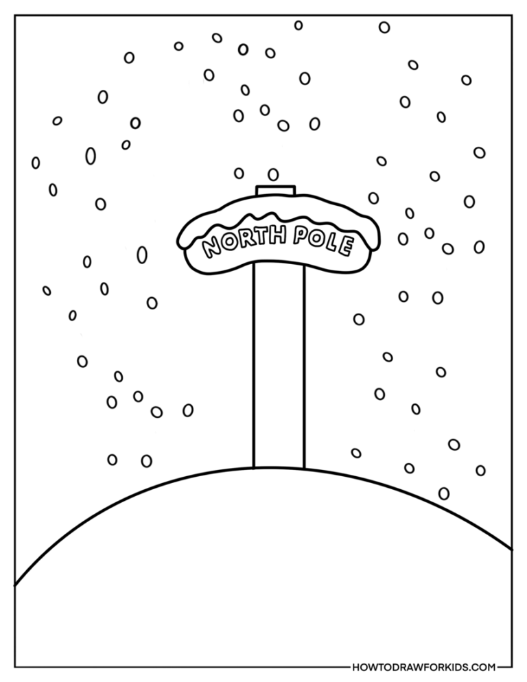 North Pole Coloring Pages - Free Printables