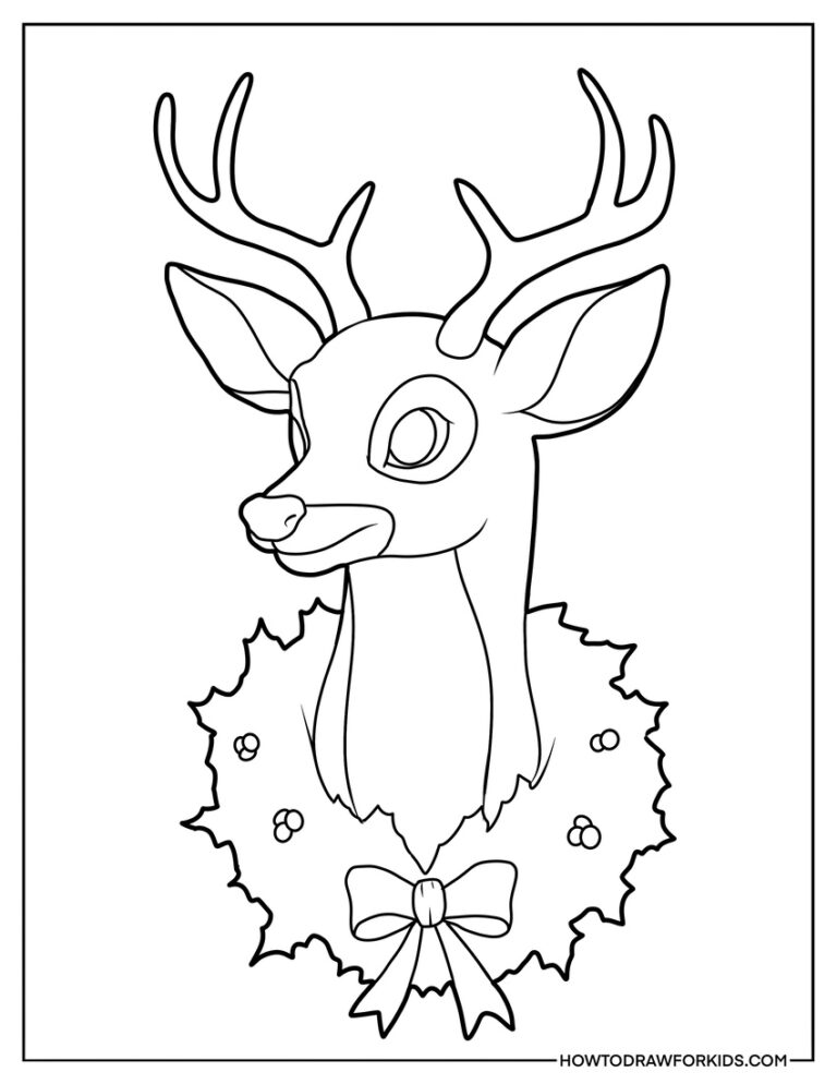 Reindeer Coloring Pages - Free Printables