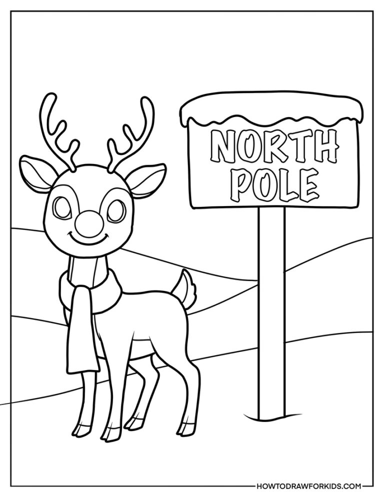 North Pole Coloring Pages - Free Printables