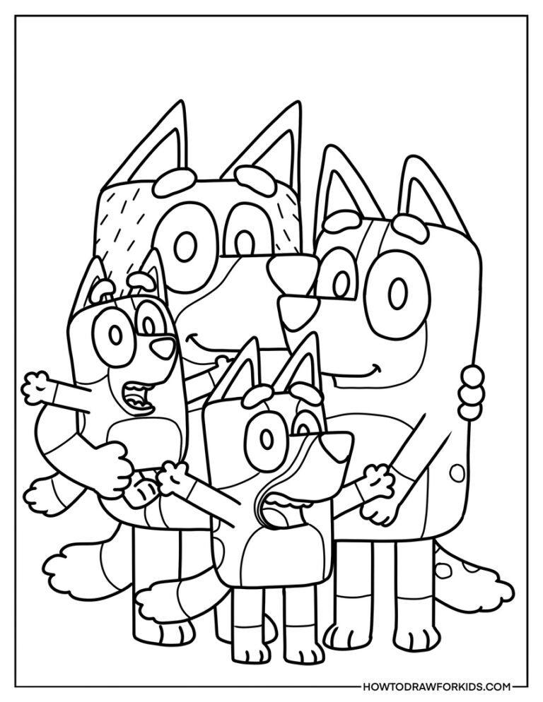 Bluey Coloring Pages - Free Printables