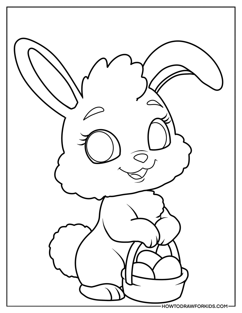 Easter Bunny Coloring Pages - Free Printables