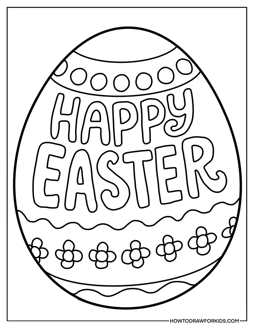 Easter Egg Coloring Pages - Free Printables