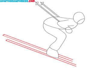 How to Draw a Skier - Easy Drawing Tutorial For Kids