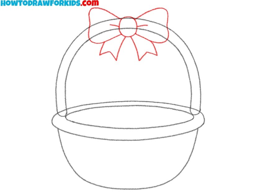 How to Draw an Easter Basket - Easy Drawing Tutorial For Kids