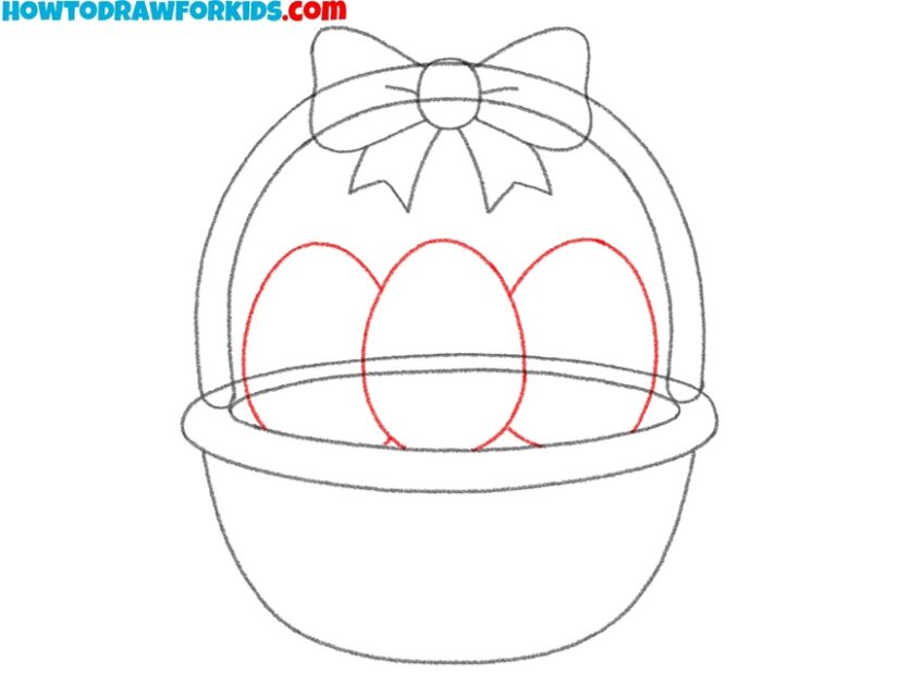 How to Draw an Easter Basket - Easy Drawing Tutorial For Kids