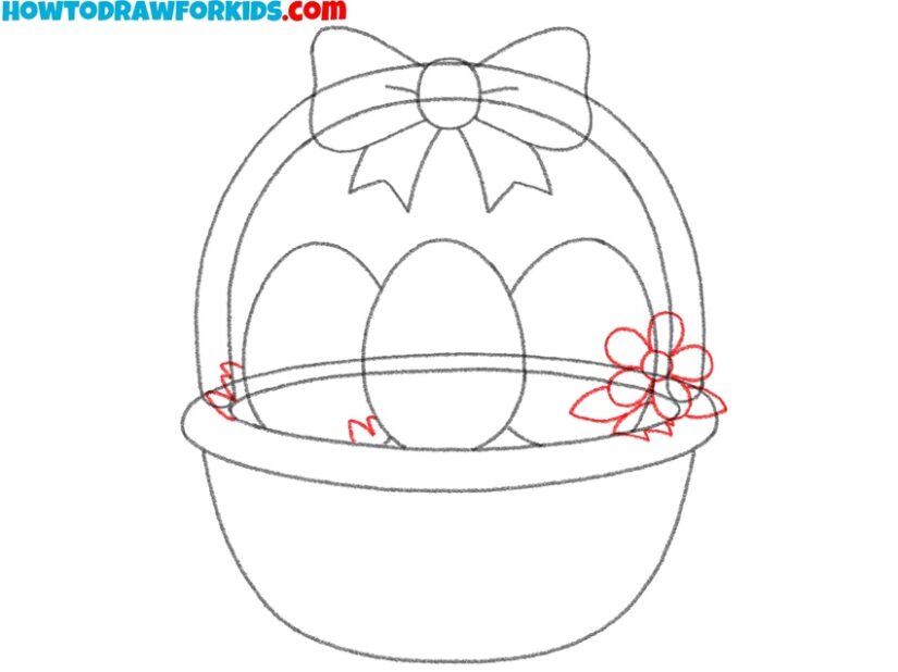 How to Draw an Easter Basket - Easy Drawing Tutorial For Kids