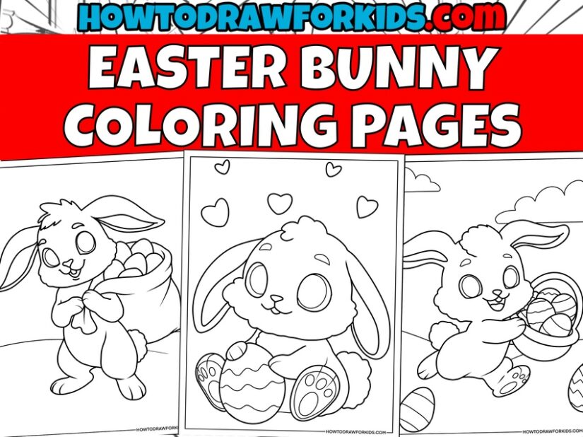 Easter Bunny Coloring Pages - Free Printables