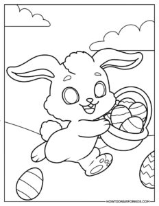 Easter Bunny Coloring Pages - Free Printables