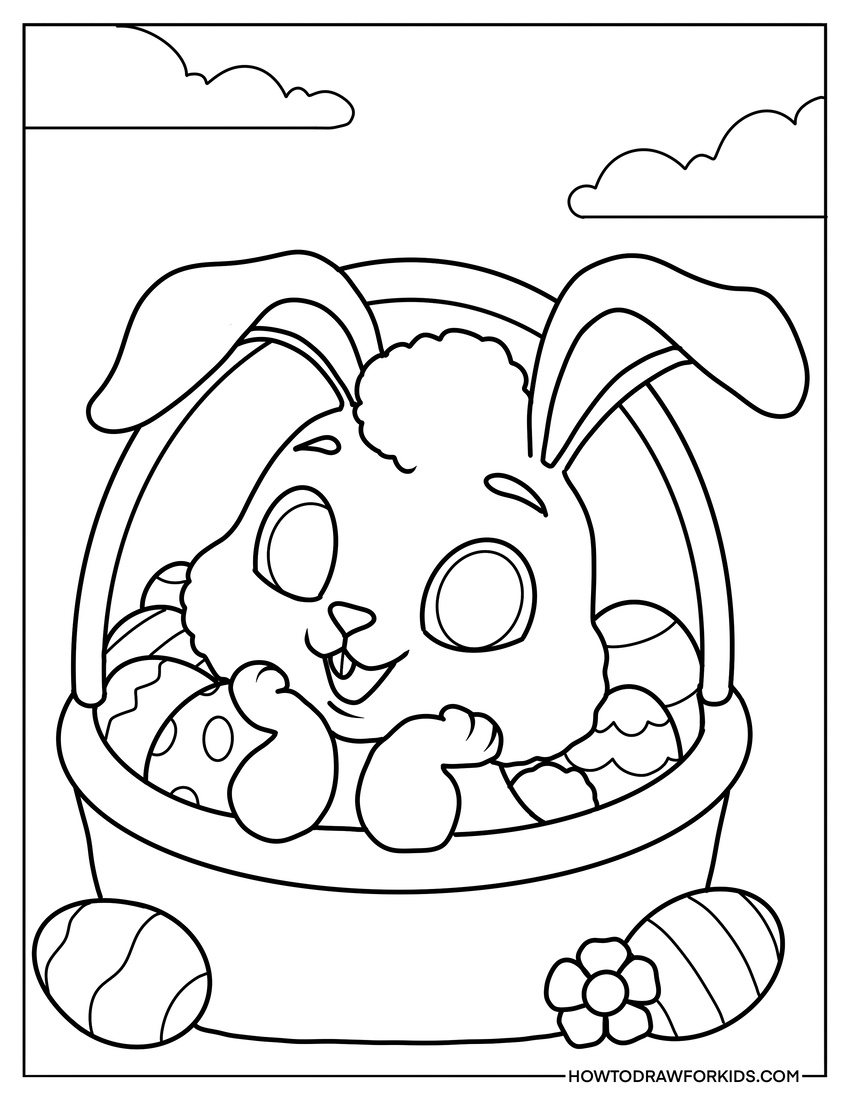 Easter Bunny Coloring Pages - Free Printables