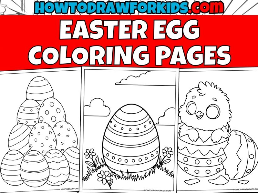 Easter Activities for Kids - Coloring Sheets and Drawing Tutorials