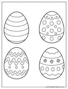 Easter Egg Coloring Pages - Free Printables