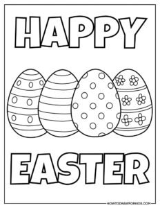 Easter Egg Coloring Pages - Free Printables