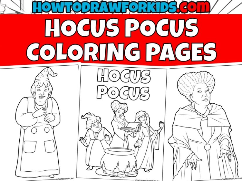 Hocus Pocus Coloring Pages - Free Printables