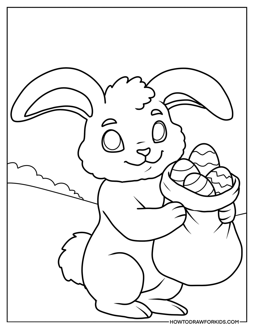 Easter Bunny Coloring Pages - Free Printables