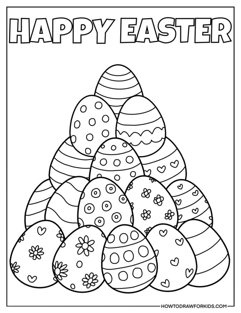 Easter Egg Coloring Pages - Free Printables