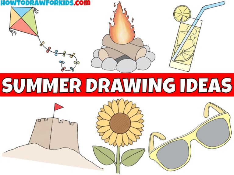 Summer Drawing Ideas - Easy Drawing Tutorials For Kids