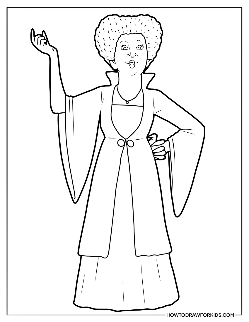 Hocus Pocus Coloring Pages - Free Printables