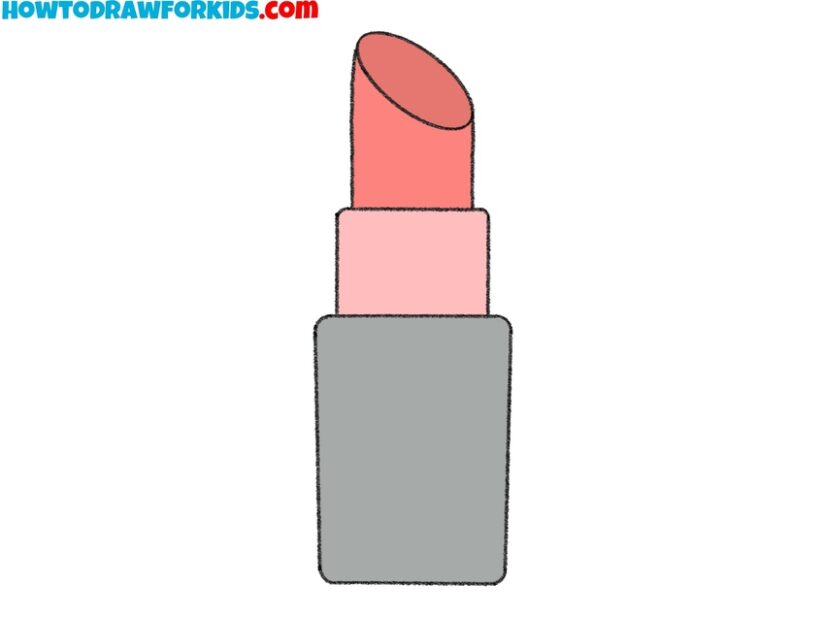 How to Draw a Lipstick - Easy Drawing Tutorial For Kids