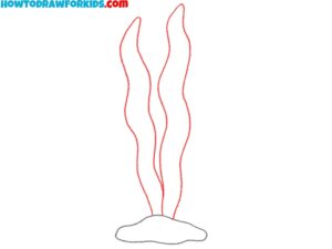 How to Draw Seaweed - Easy Drawing Tutorial For Kids