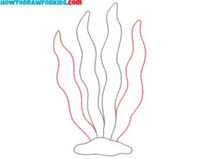 How to Draw Seaweed - Easy Drawing Tutorial For Kids