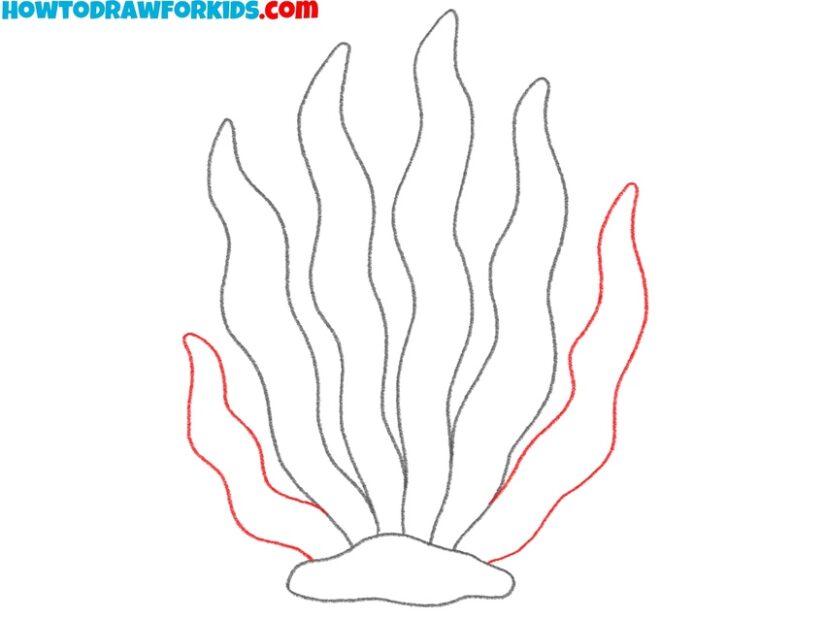 How to Draw Seaweed - Easy Drawing Tutorial For Kids