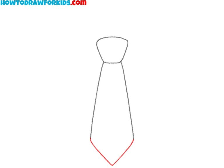How to Draw a Tie - Easy Drawing Tutorial For Kids