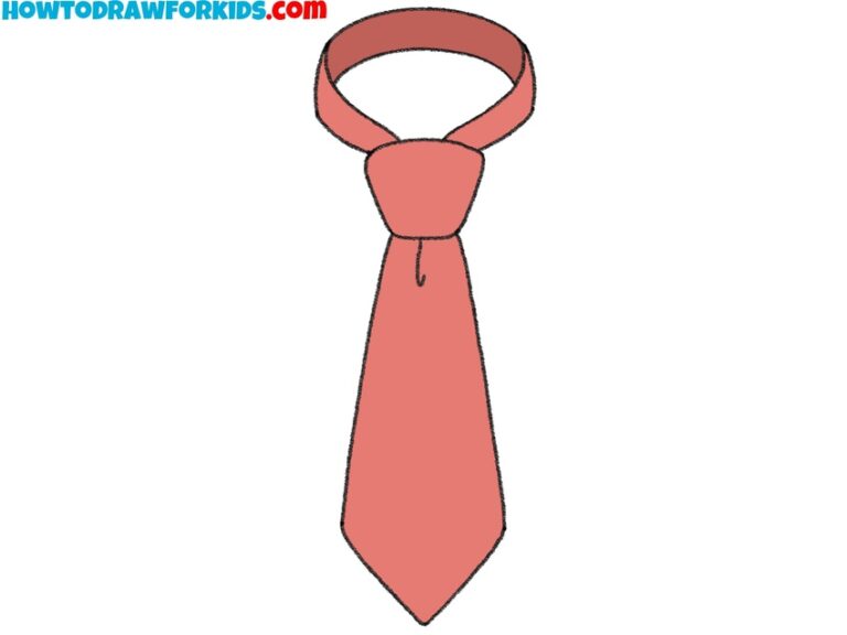 How to Draw a Tie - Easy Drawing Tutorial For Kids