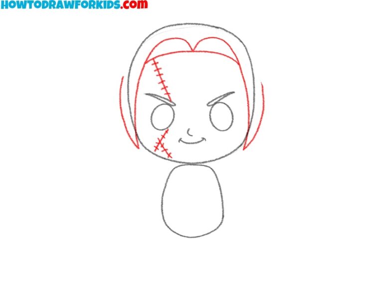 How to Draw Chucky - Easy Drawing Tutorial For Kids