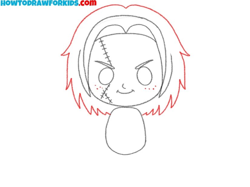 How to Draw Chucky - Easy Drawing Tutorial For Kids