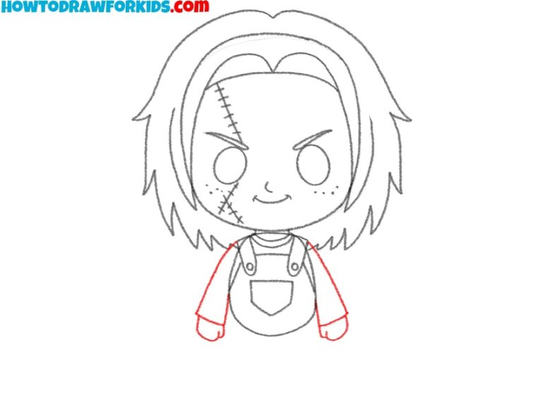How to Draw Chucky - Easy Drawing Tutorial For Kids