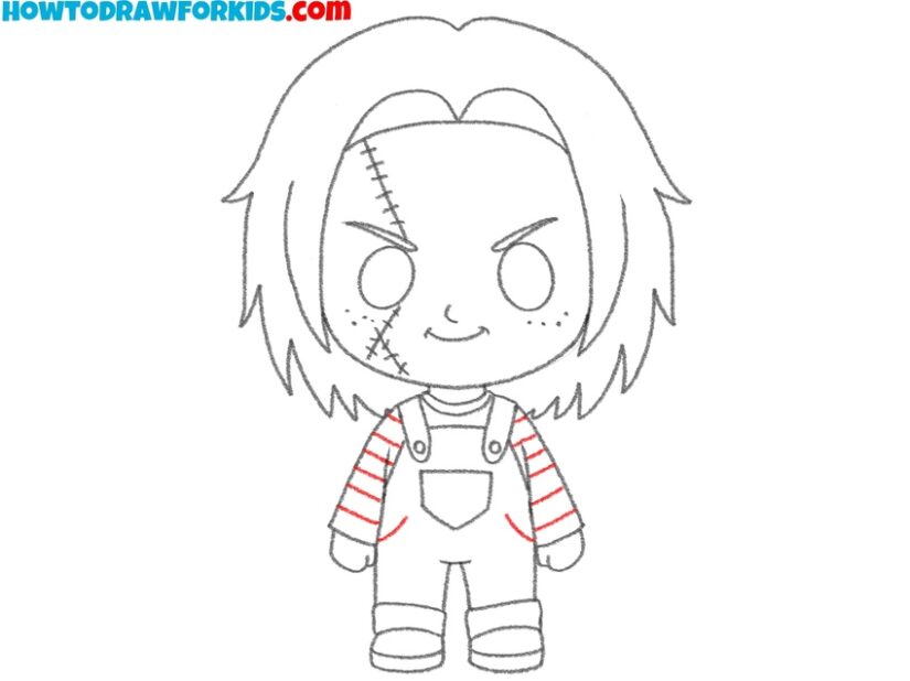 How to Draw Chucky - Easy Drawing Tutorial For Kids