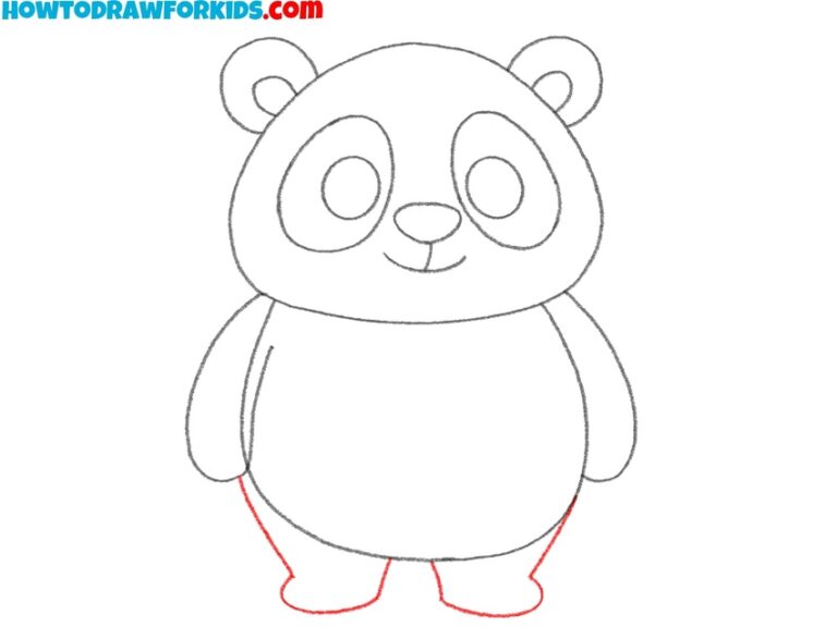 How to Draw Kung Fu Panda - Easy Drawing Tutorial For Kids