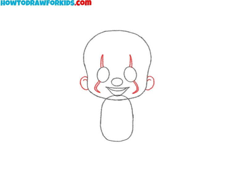 How to Draw Pennywise - Easy Drawing Tutorial For Kids