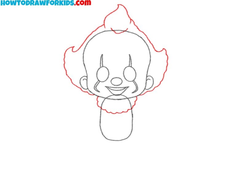 How to Draw Pennywise - Easy Drawing Tutorial For Kids