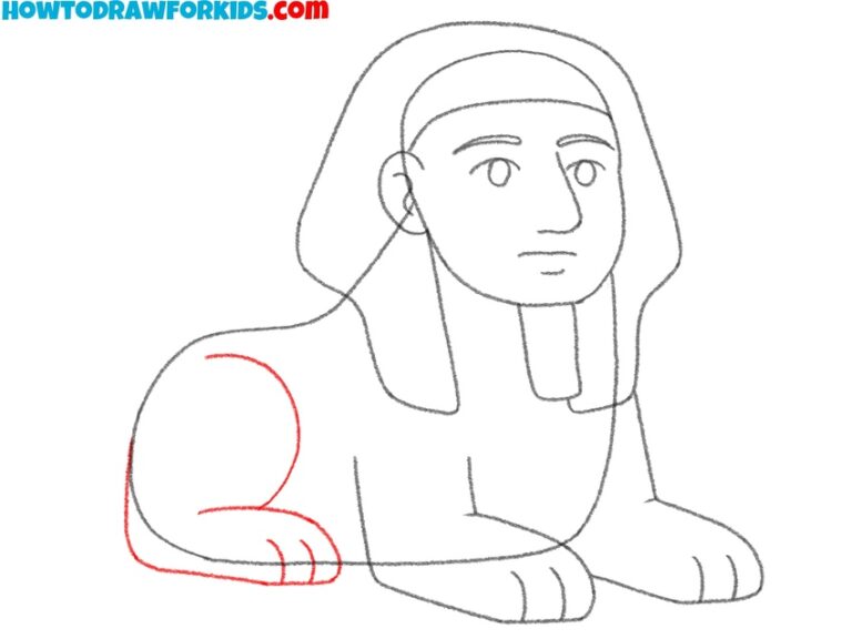 How to Draw the Sphinx - Easy Drawing Tutorial For Kids