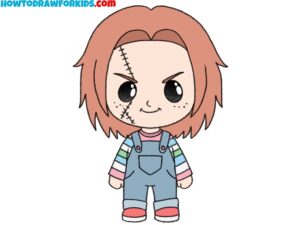 How to Draw Chucky - Easy Drawing Tutorial For Kids