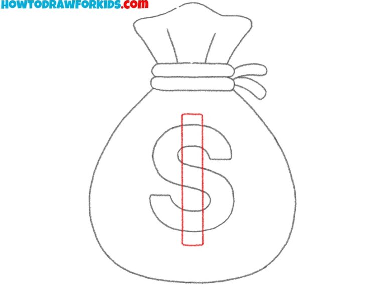 How to Draw a Money Bag - Easy Drawing Tutorial For Kids