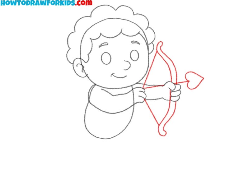 How to Draw Cupid - Easy Drawing Tutorial For Kids