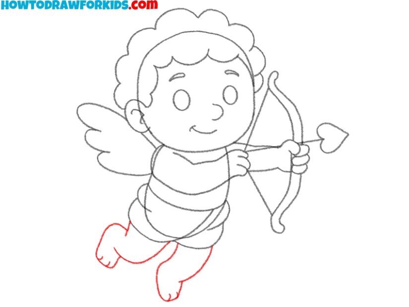 How to Draw Cupid - Easy Drawing Tutorial For Kids