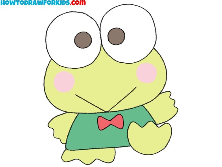 How to Draw Keroppi - Easy Drawing Tutorial For Kids