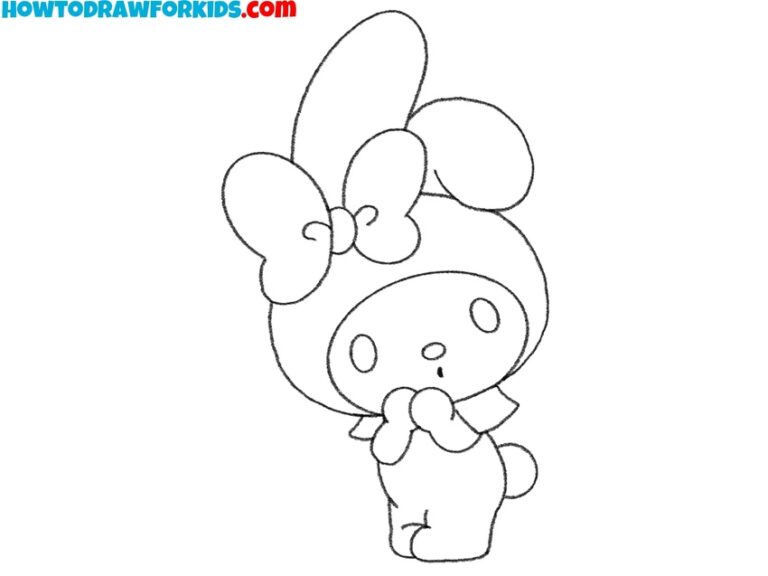How to Draw My Melody - Easy Drawing Tutorial For Kids