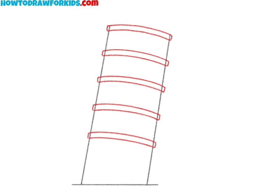 How to Draw the Leaning Tower of Pisa - Easy Drawing Tutorial